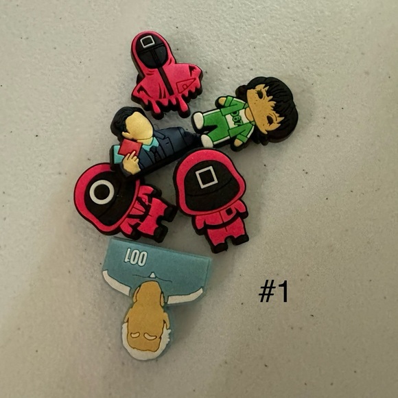 Other | 6pc Squid Games Croc Charms | Poshmark